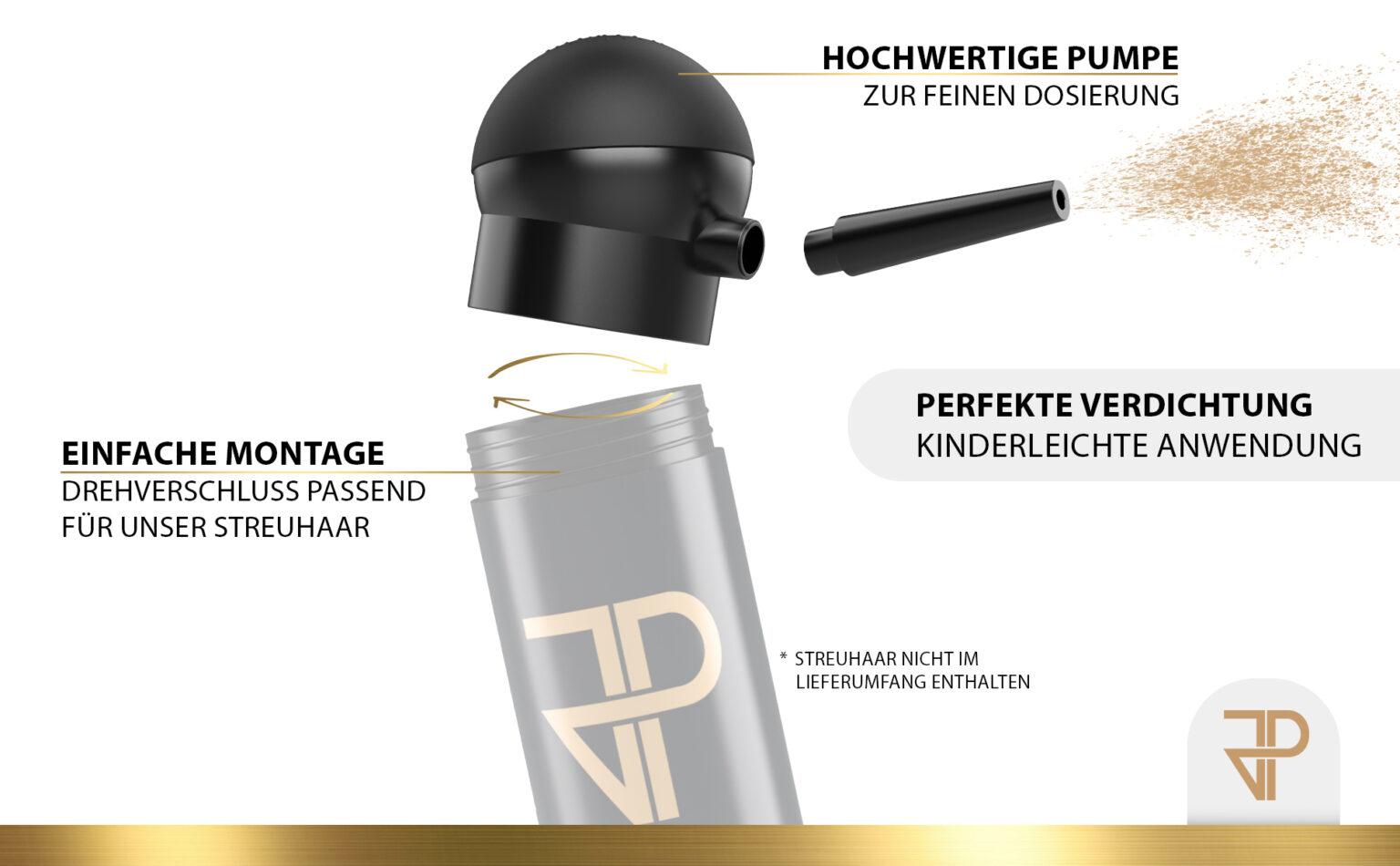 Precision Streuhaar Applikator - JP Cosmetics